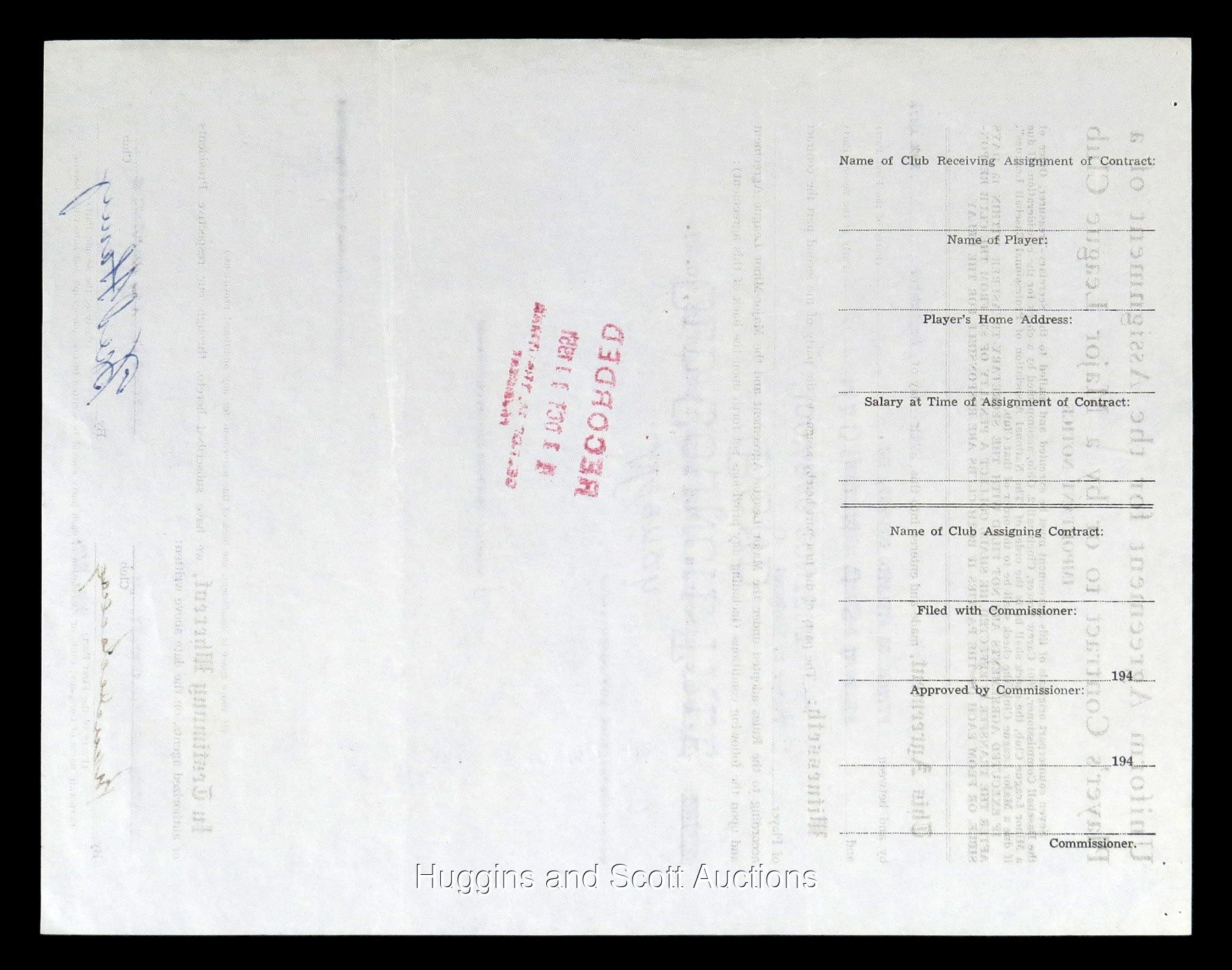 Huggins And Scott Auction Archive